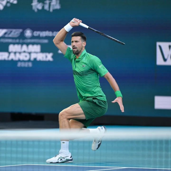 Novak Djokovic aseguró su lugar en la final del Masters 1000 de Miami al ganarle a Grigor ...